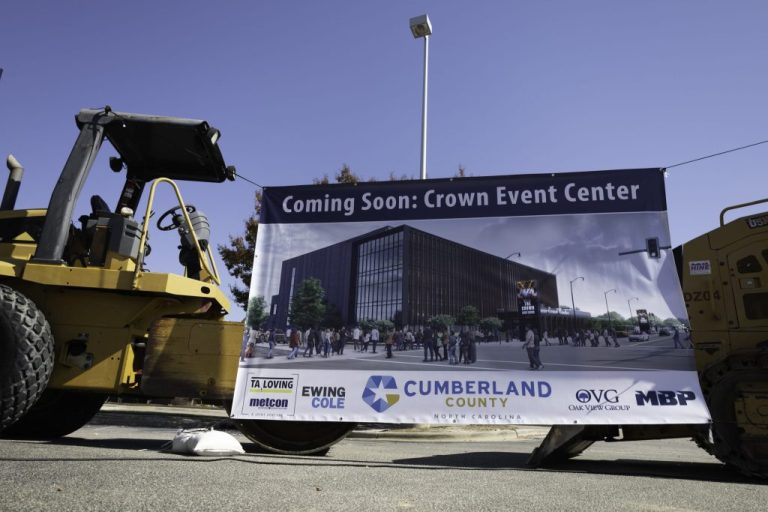 Construction Of Cumberland County’s Crown Event Centre In Fayetteville ...
